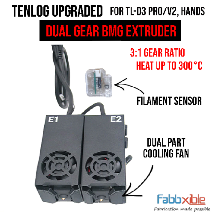 Tenlog Dual Gear BMG Extruder E1 E2 | Shopee Malaysia