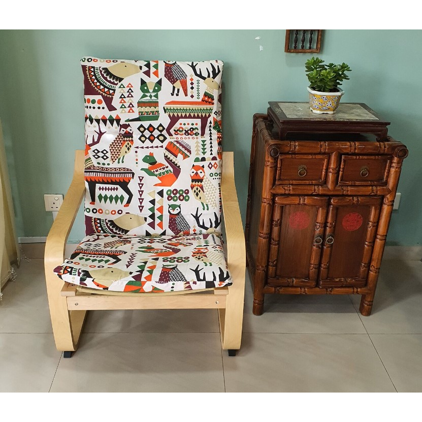 Ikea Poang Chair Pello Chair Cover Cushion Covers Sarung Kerusi Ikea ...