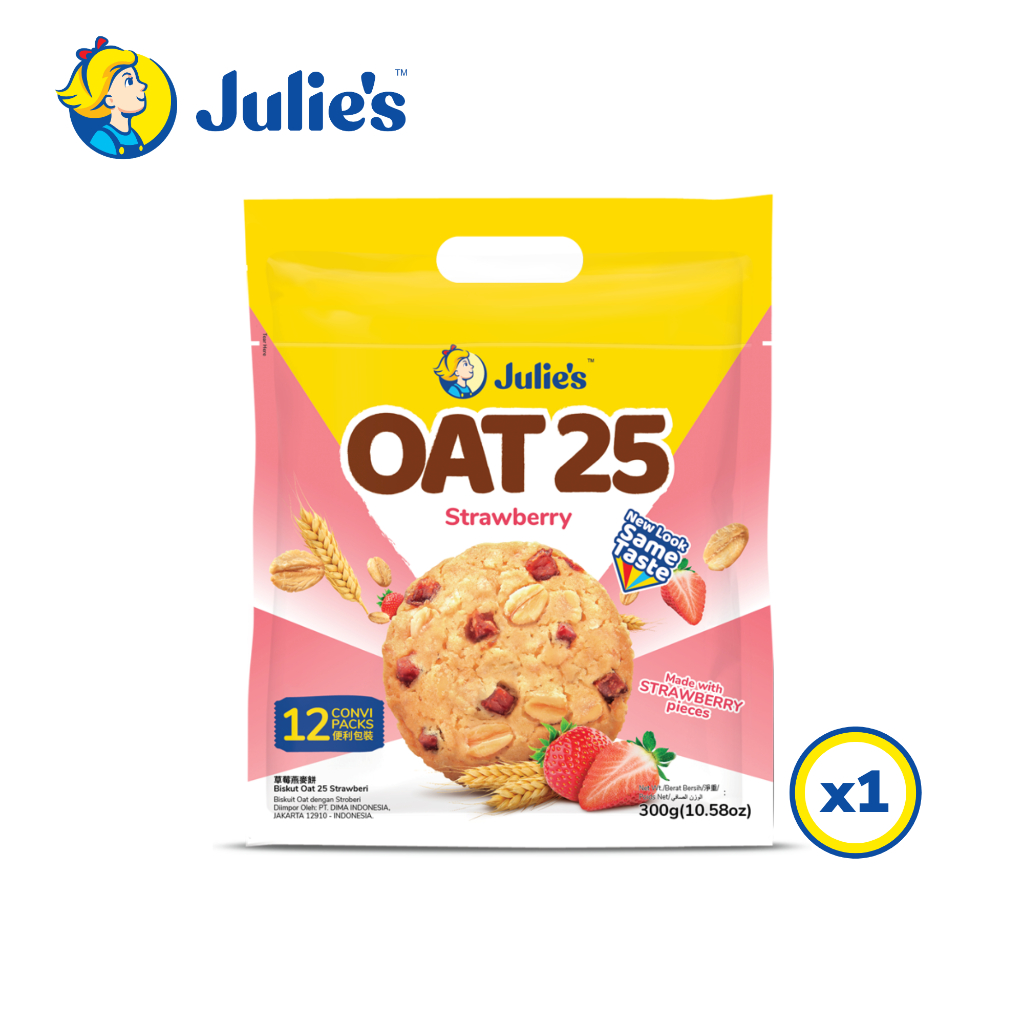 Julie's Oat 25 - Strawberry (300g x 1 Pack) | Shopee Malaysia