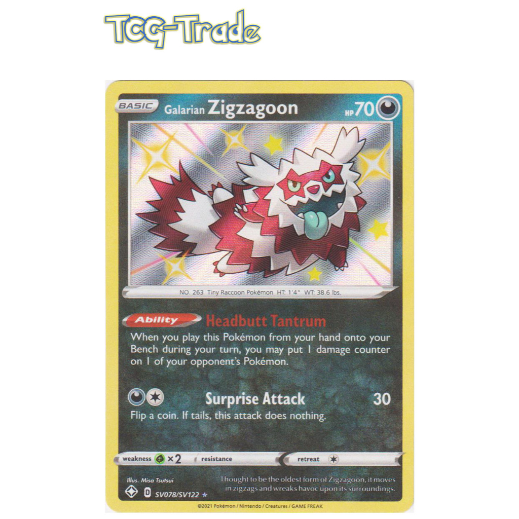 [Pokemon TCG Singles] SS4.5 Shining Fates - SV078/SV122 Galarian ...