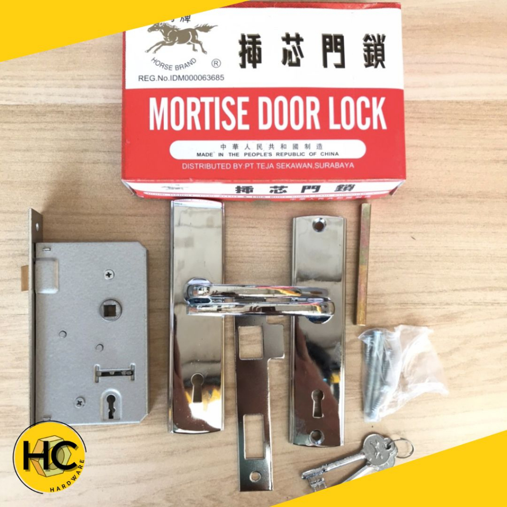 ORIGINAL HORSE BRAND MORTISE DOOR LOCK PINTU LOCK KUDA BRAND 马牌插芯门锁 ...