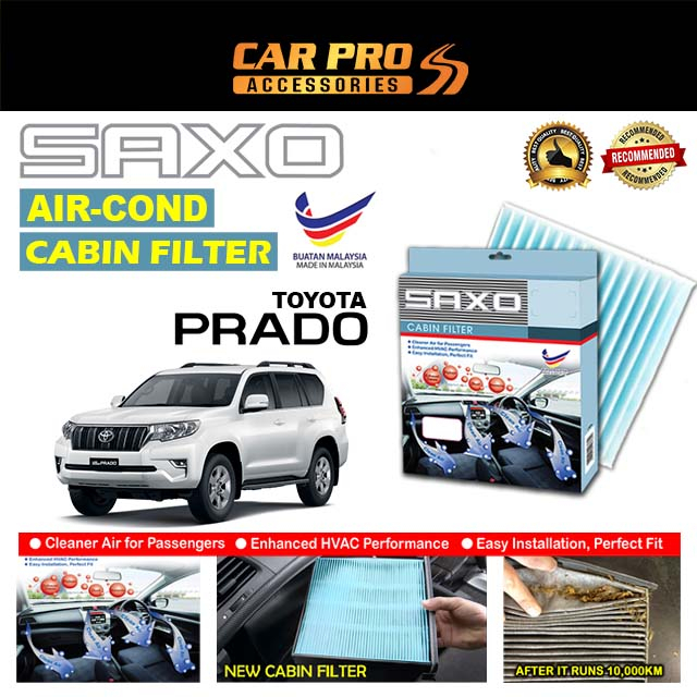 Toyota Prado AIRCOND Cabin Filter CAR AIR CONDITIONER FILTER S-093B ...