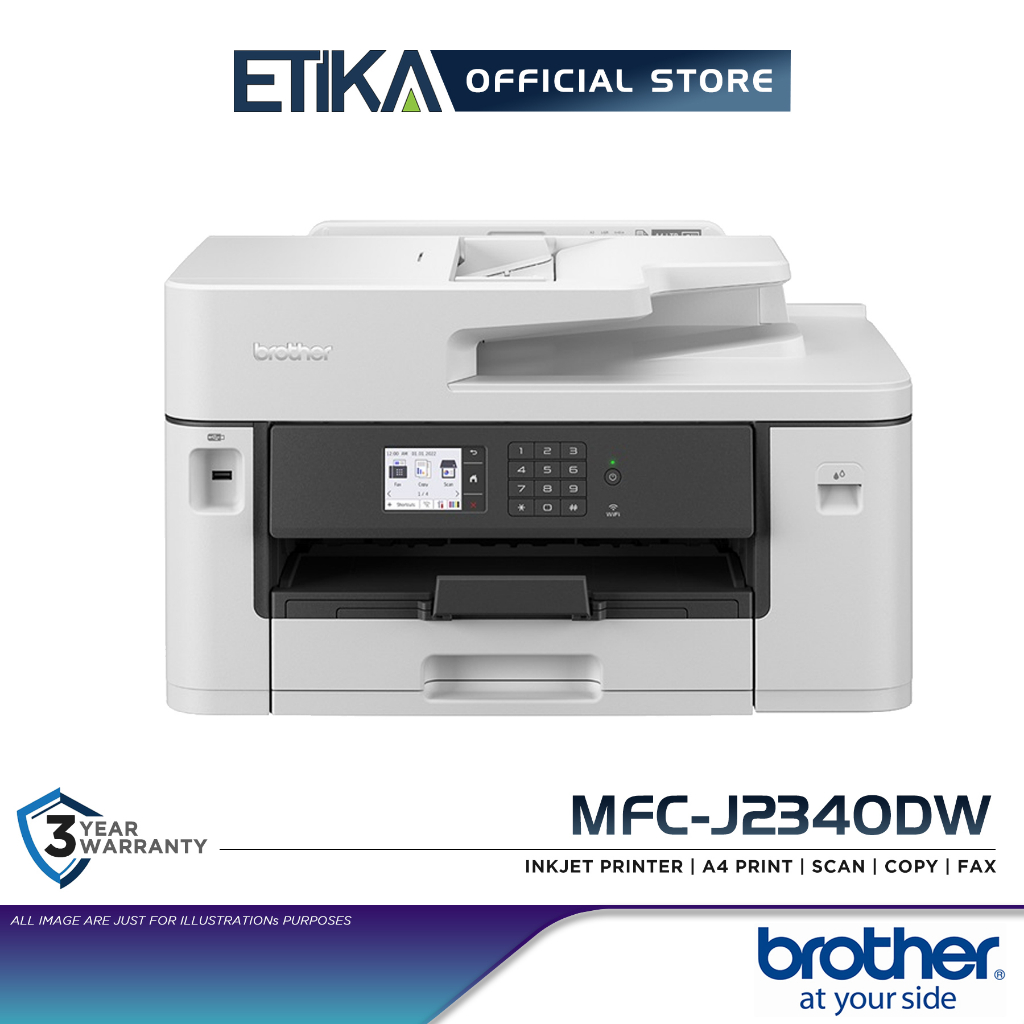 Brother MFC-J2340DW AIO Inkjet MFC Wireless Printer | A3 Print | A4 ...