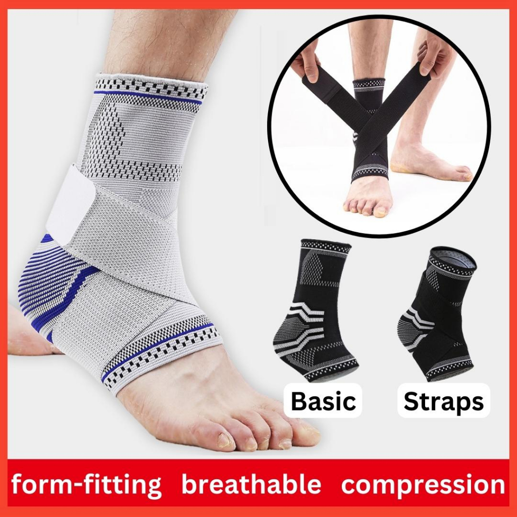 Ankle Guard Support Brace Compression Adjustable Elastic Strap Tendon ...