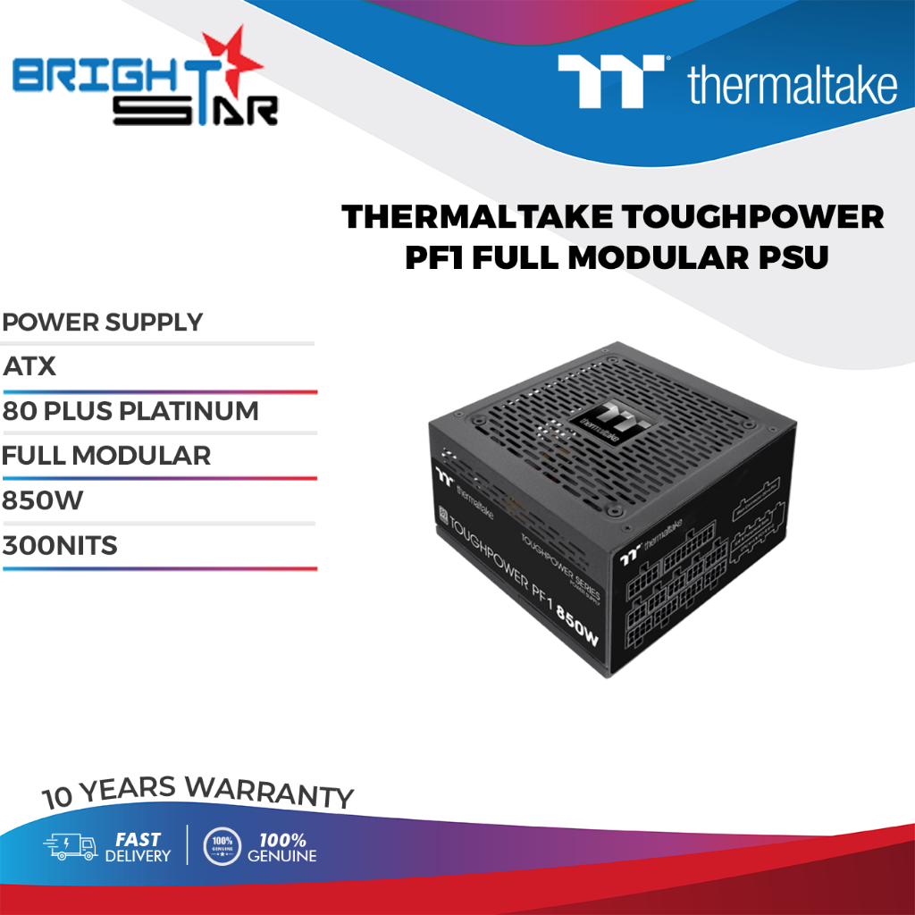Thermaltake Tough Power PF1 Full Modular ATX Power Supply Unit (850W ...