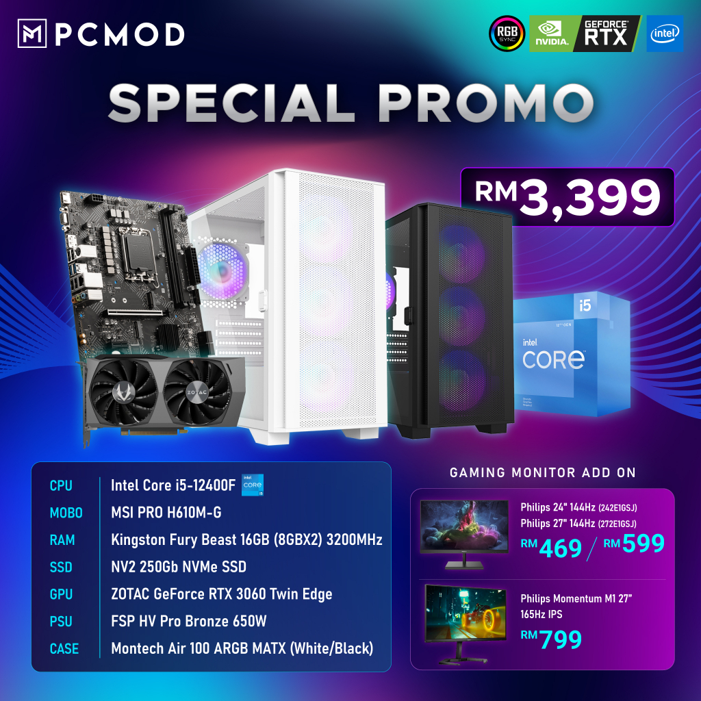 Special Promo Custom Full Build Gaming PC | Message us for more ...