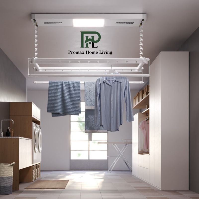 Automated Clothes Drying System with Aluminum Bar | Shopee Malaysia