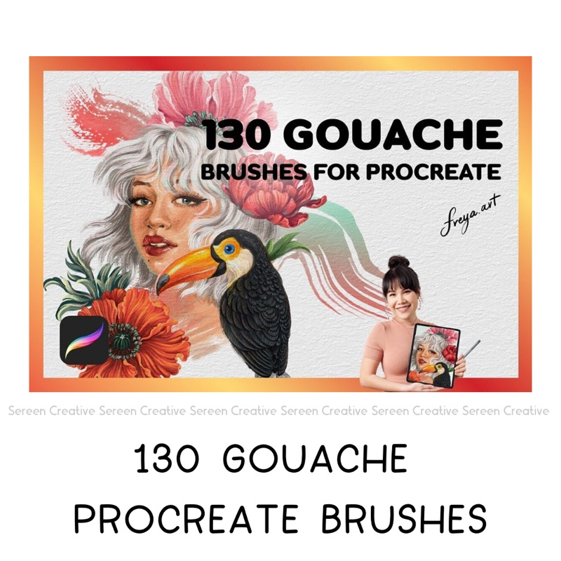 P336 130 Gouache Brushes for Procreate by Freya Art | Shopee Malaysia