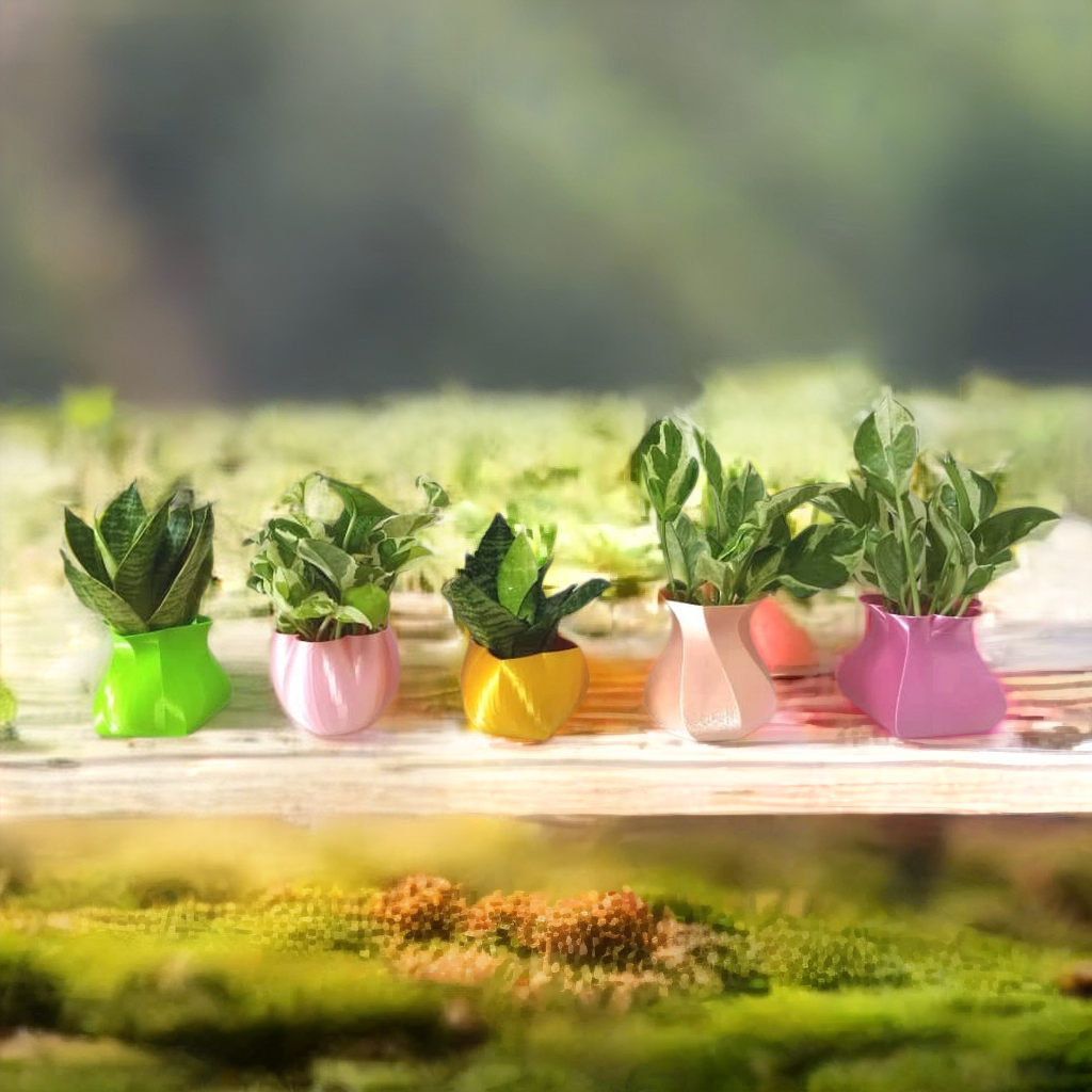 Small Plastic Vase (Can select Color) / Pasu Bunga Plastik Kecil (Boleh ...