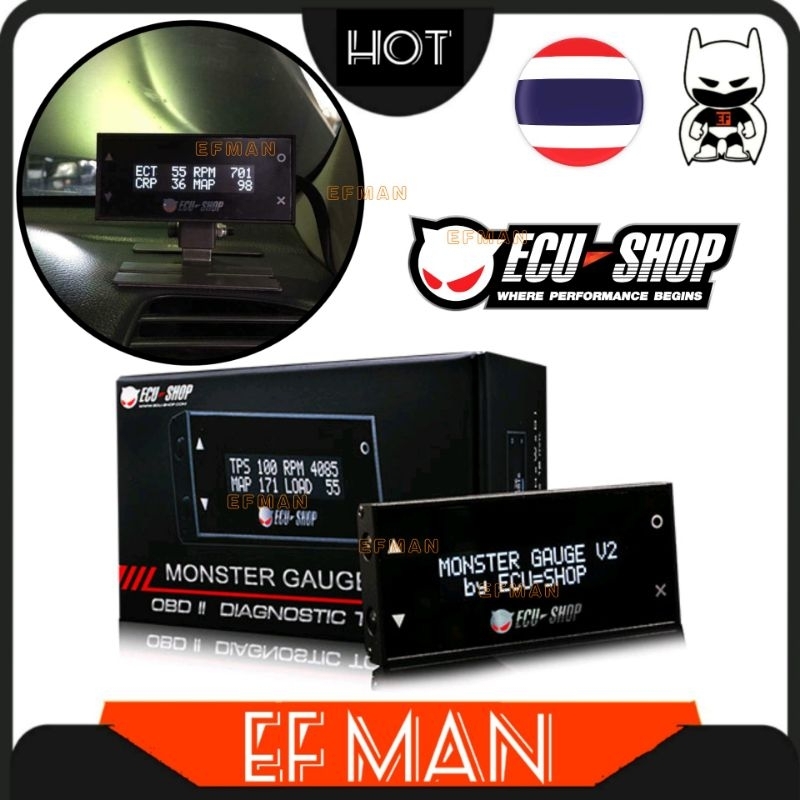 2023 NEW EDITION ECU SHOP MONSTER GAUGE METER OBD2 PNP DIAGNOSTIC TOOL SMART SCAN SCANNER FAULT ...