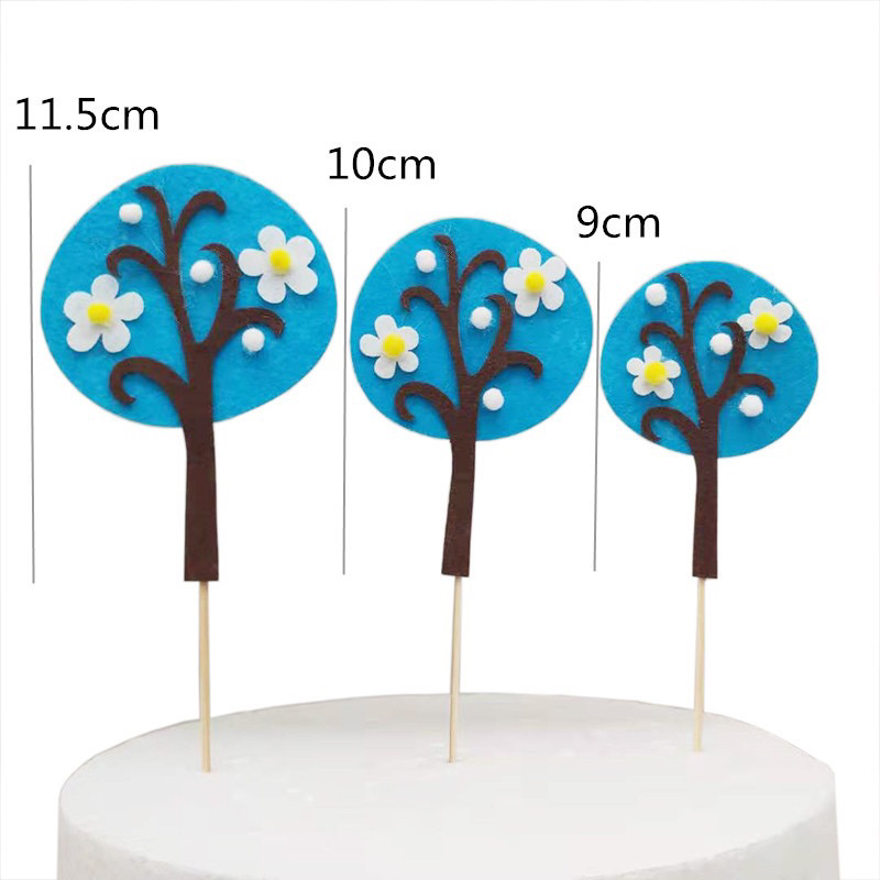 Cake Topper Tree Birthday Cake topper Cake decoration 树木蛋糕插件 pokok ...