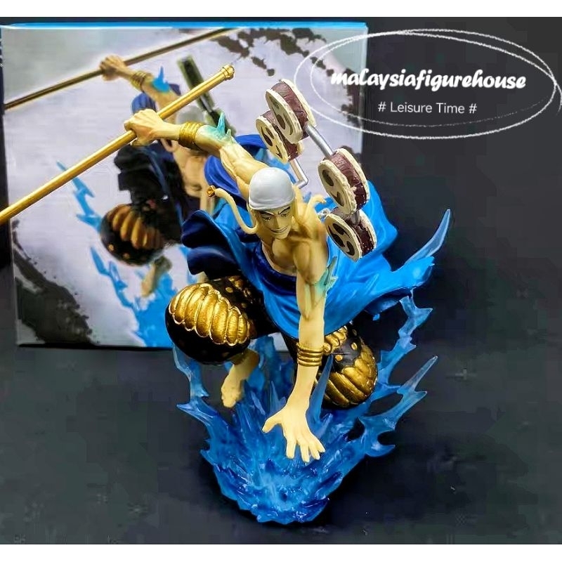 🔥READY STOCK🔥ONE PIECE ANIME THUNDER GOD ENEL KNEEL COPY RESIN FIGURE ...