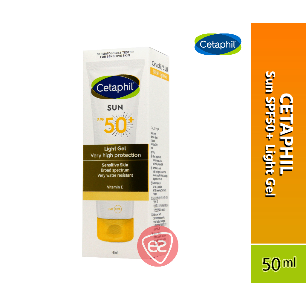 Cetaphil Sun SPF 50+ Light Gel 50ml UVA UVB Very High Protection (For ...