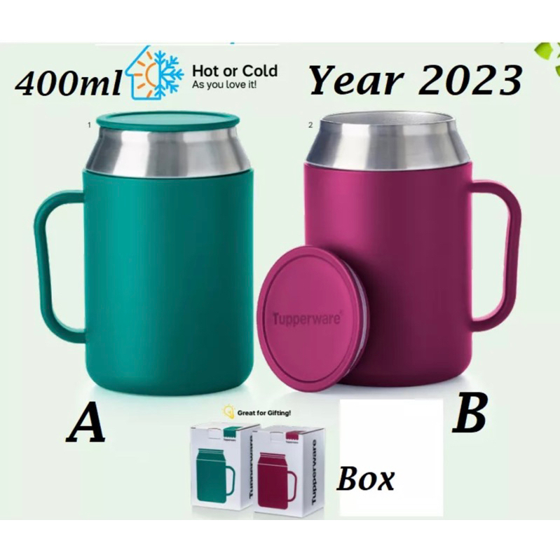 READY STOCK Tupperware Insulated Mug 400ml with Box special edition Mug ...
