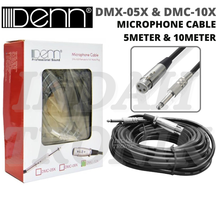 Denn Microphone Cable - 5 Meter / 10 Meter & (DMC-05X) / (DMC-10X ...