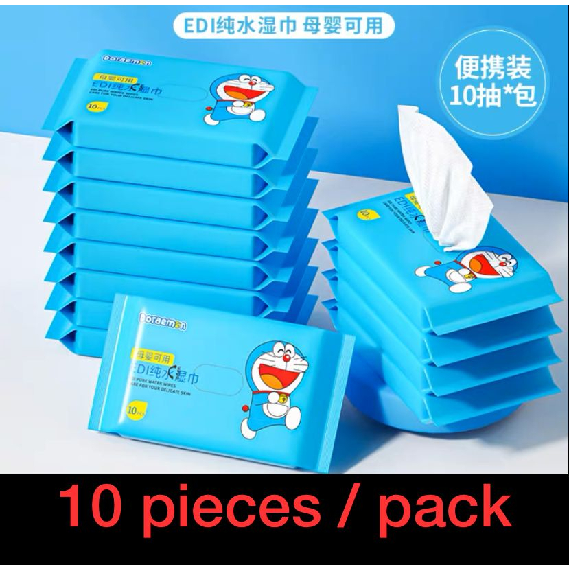 Non-Alcohol Fragrance Free Pure Water Wet Tissue Wipes Baby Tisu Basah ...