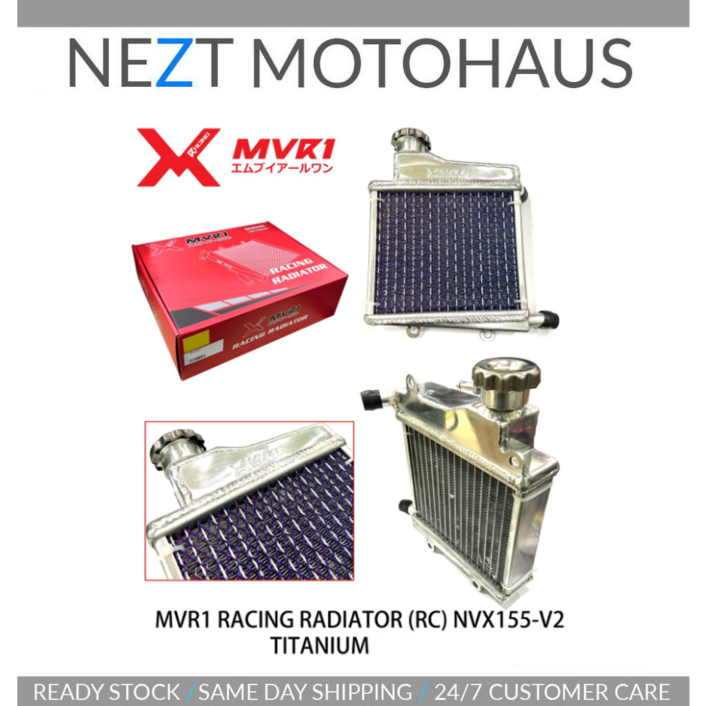 MVR1 RACING RADIATOR NVX NVX155 V2 TITANIUM READY STOCK | Shopee Malaysia