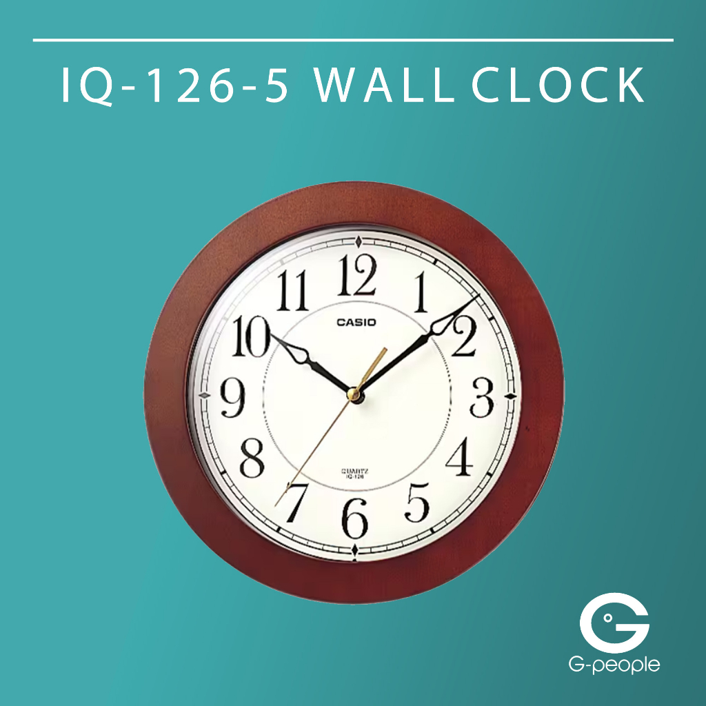 CASIO IQ-126-5 / IQ-126 WALL CLOCK 100% ORIGINAL | Shopee Malaysia