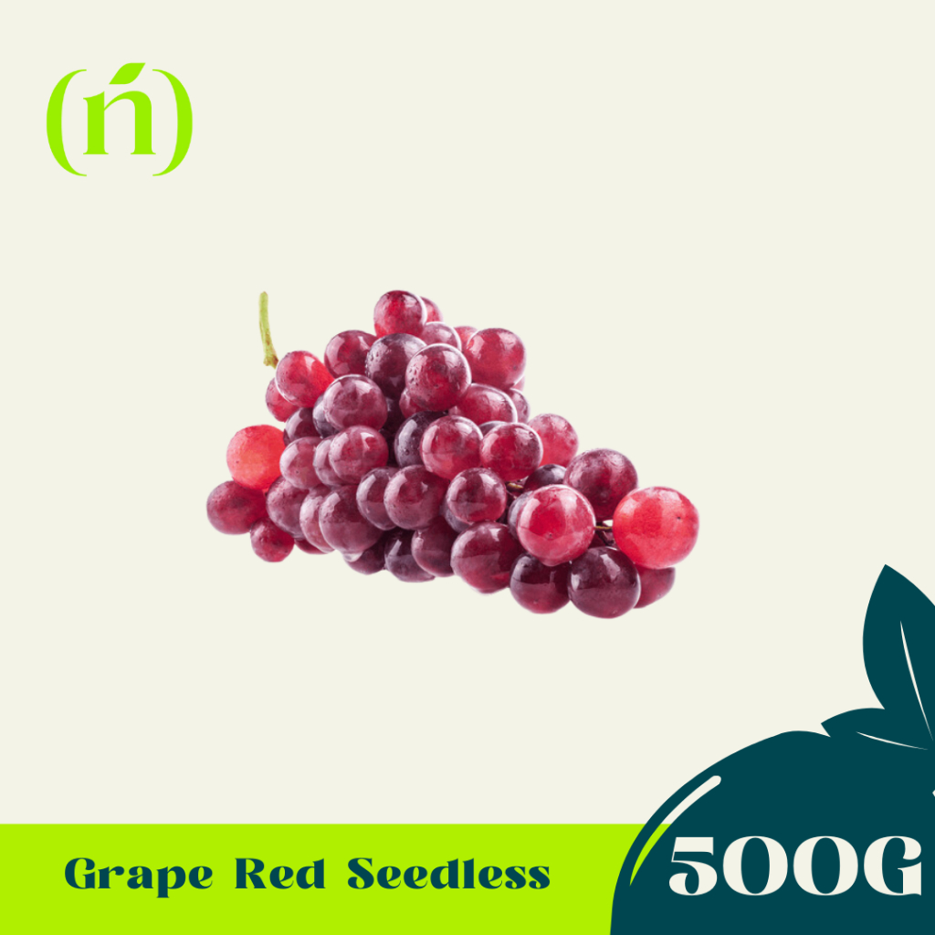 Nature Farm Grape Red Seedless / Anggur Merah (500G+-/PKT) | Shopee ...