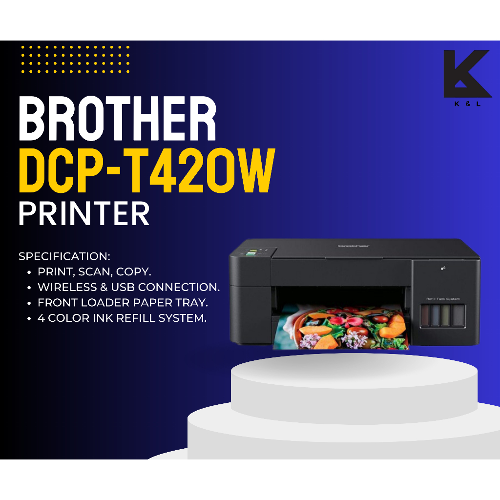 BROTHER SMART TANK DCP-T420W PRINTER | Shopee Malaysia