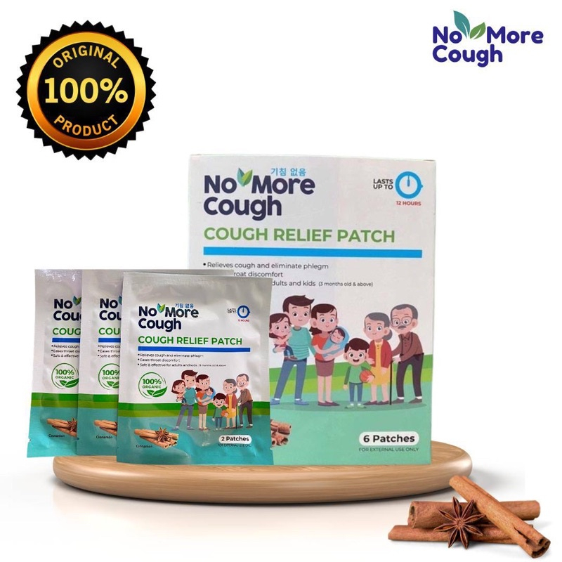 No More Cough Relief Patch Adult/Children (1 box-6pcs) | Shopee Malaysia