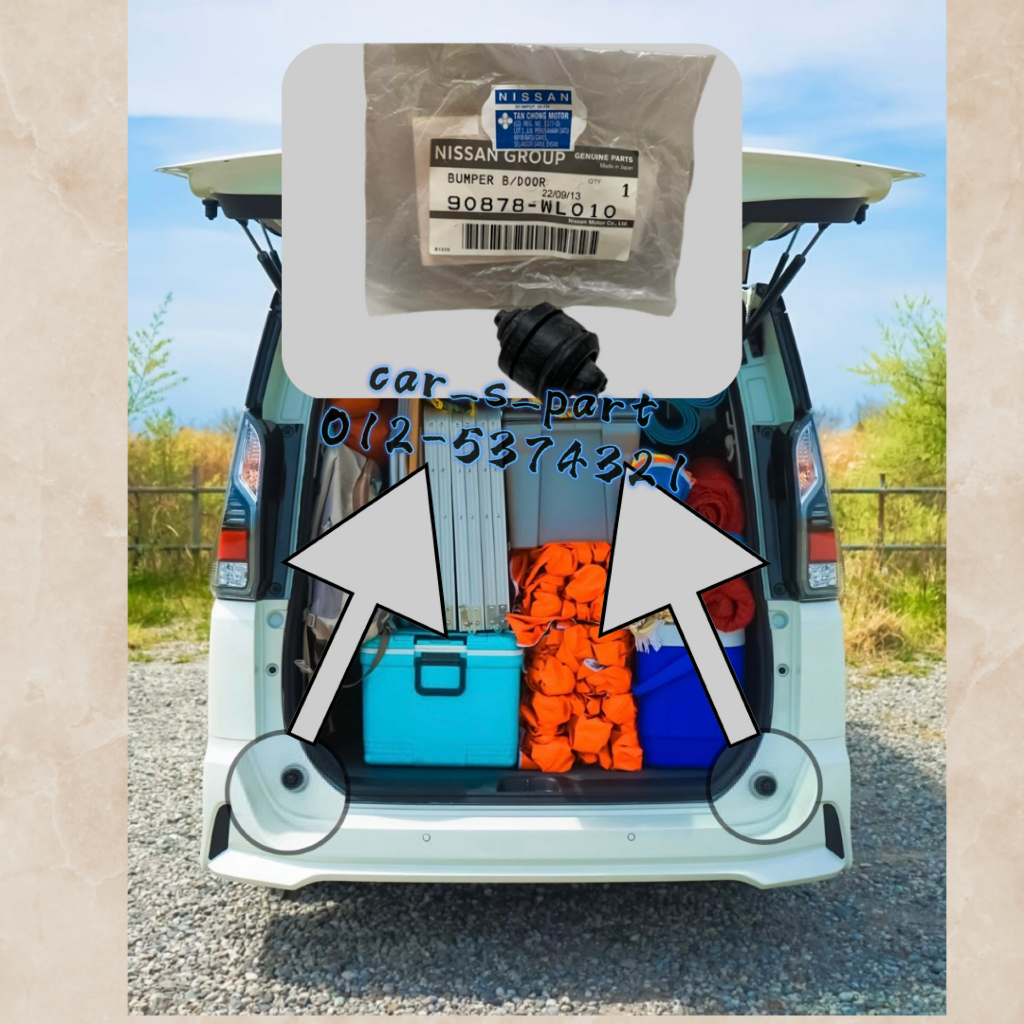 (Price For 1pcs) 100% Original Nissan Serena C26 C27 Rear/belakang ...