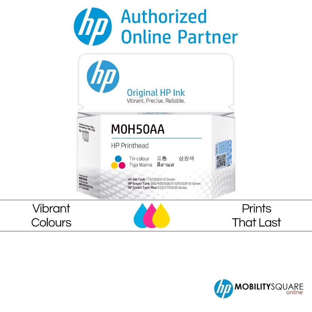 HP M0H50A Tri-color Replacement GT Printhead | Shopee Malaysia