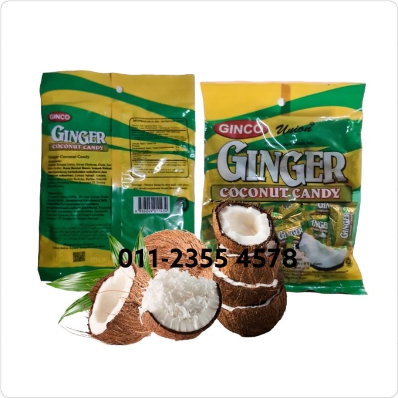 Ginger Coconut Candy / Permen Jahe kelapa 140gr | Shopee Malaysia