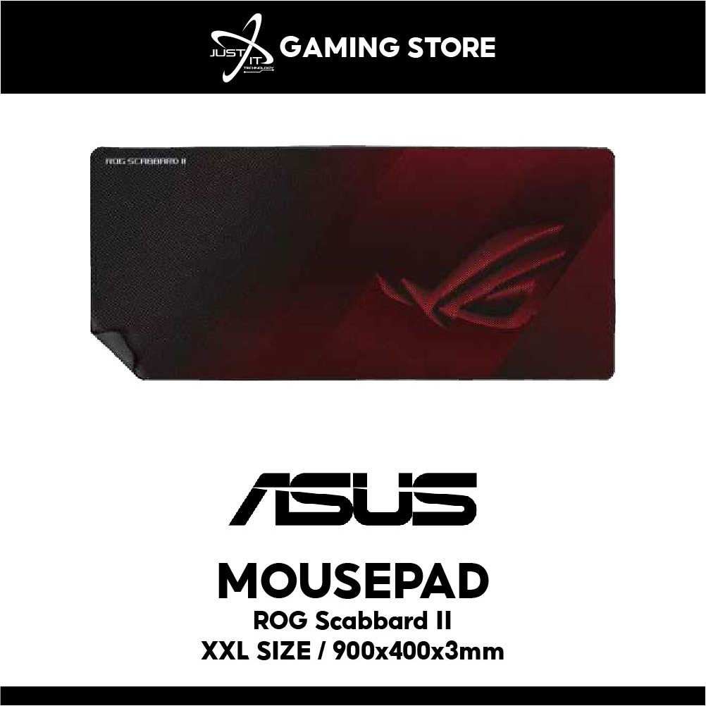 ASUS ROG Scabbard II extended gaming mouse pad ( 900x400x3mm ) | Shopee ...
