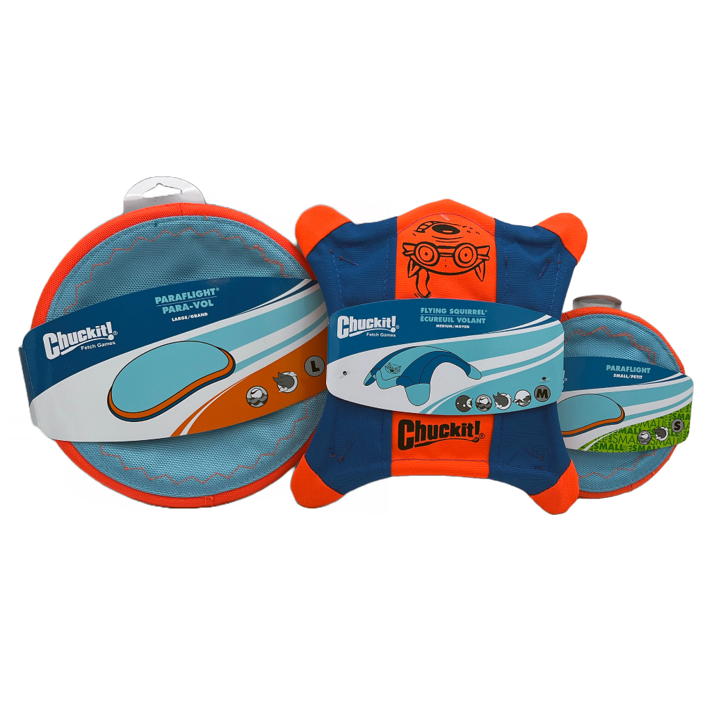 Petmate Chuckit! Frisbee for Dogs Chuckit Paraflight / Flying Squirrel ...
