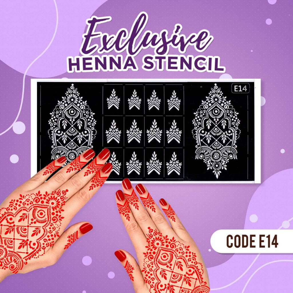 STICKER INAI PENGANTIN DESIGN EXCLUSIVE | Shopee Malaysia