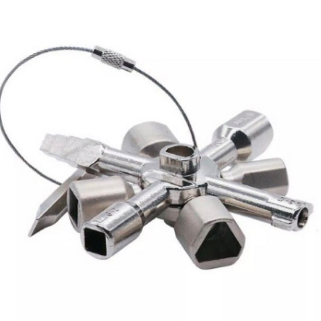 10 In 1 Multifunction Cross Switch Key Wrench Alloy Universal Square ...