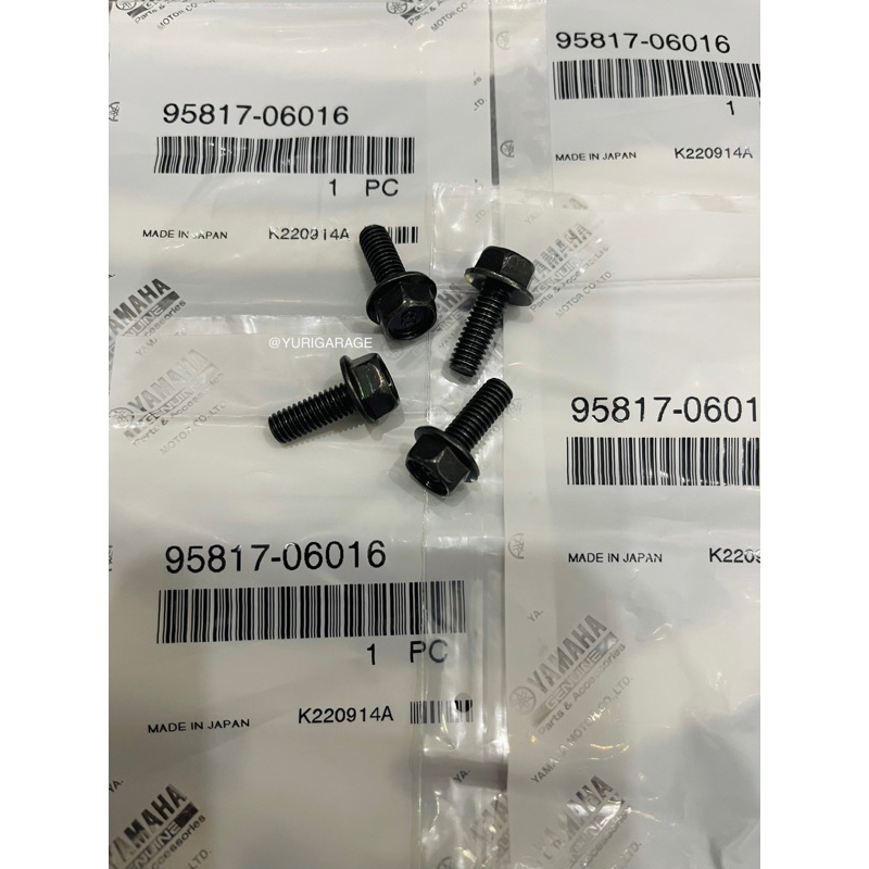 Yamaha Y100 RXZ Skru Bolt Mudguard Depan Original Japan 95817-06016 ...