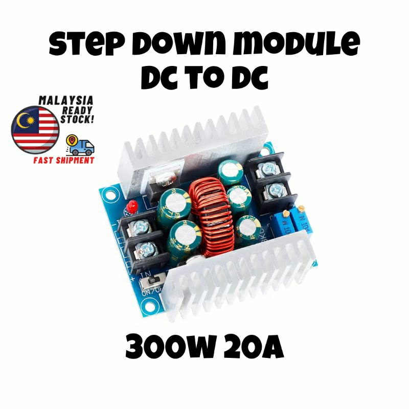 🇲🇾 FAST SHIPPING 🇲🇾 300W 20A DC-DC Buck Converter Step Down Regulator ...