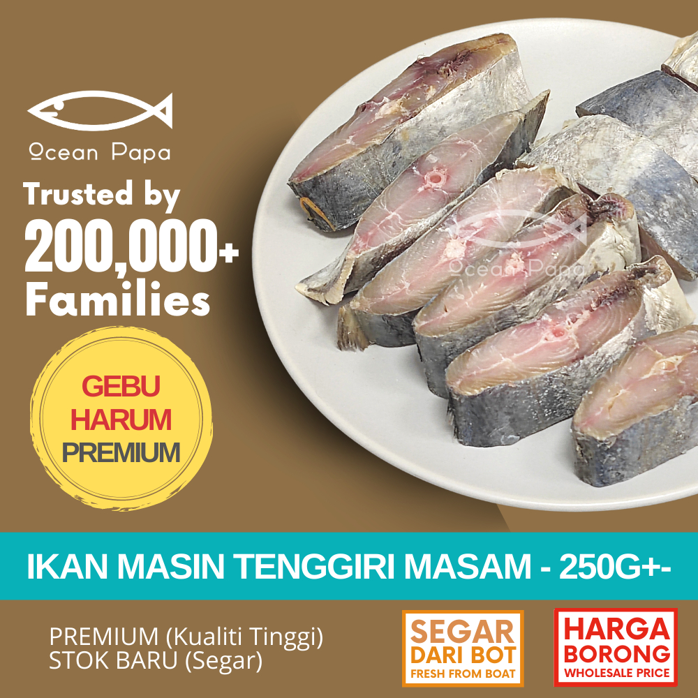 Isi Ikan Masin Tenggiri Masam L Premium / Salted Mackerel Fish Ocean ...