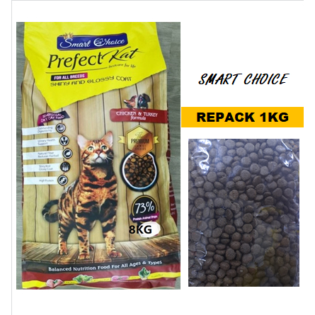 Smart Choice Prefect Kat + MOS Dry Cat Food- CHICKEN & TURKEY FORMULA ...