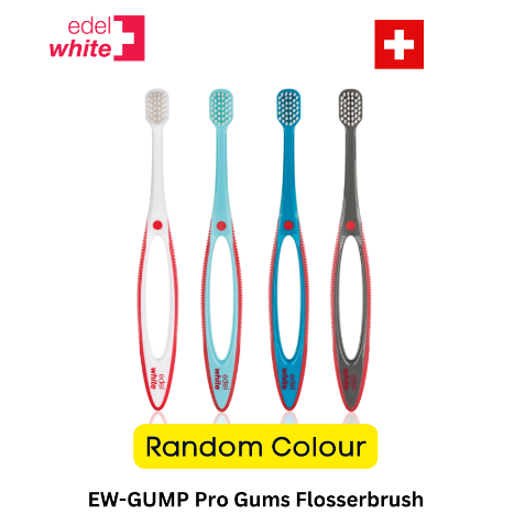 [Edel White Wide Head Toothbrush] Pro Gums Toothbrush | Shopee Malaysia