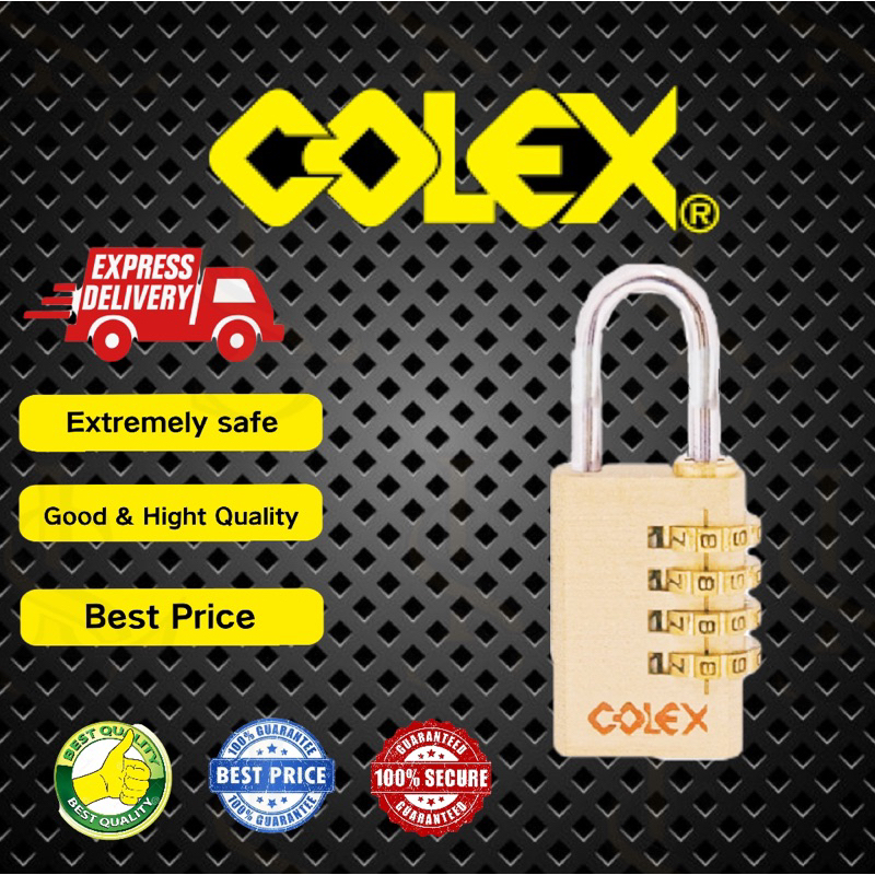 LS GEMILANG Resettable Handy Lock Digital Luggage Lock Mini Brass ...