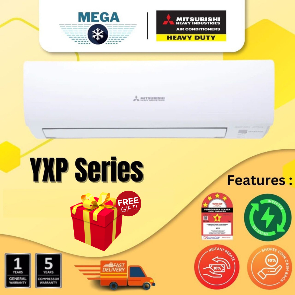 Mitsubishi Heavy Industries R32 Inverter YXP Series (1.0HP - 2.0HP) YXS ...