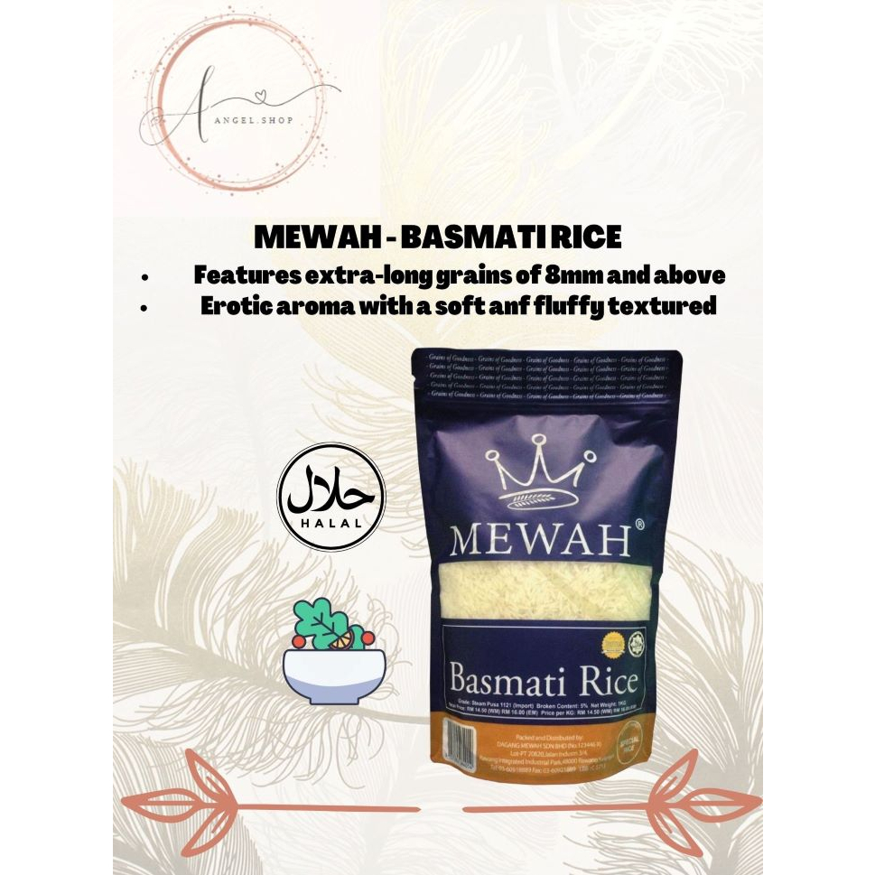 MEWAH BASMATI RICE - 1KG | Shopee Malaysia