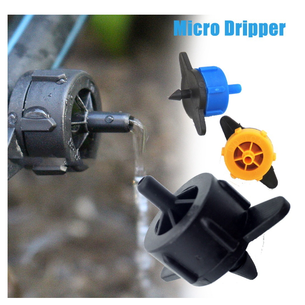 [100 PCS] 2/4/8L/H Pressure Compensating Dripper Agriculture Garden ...