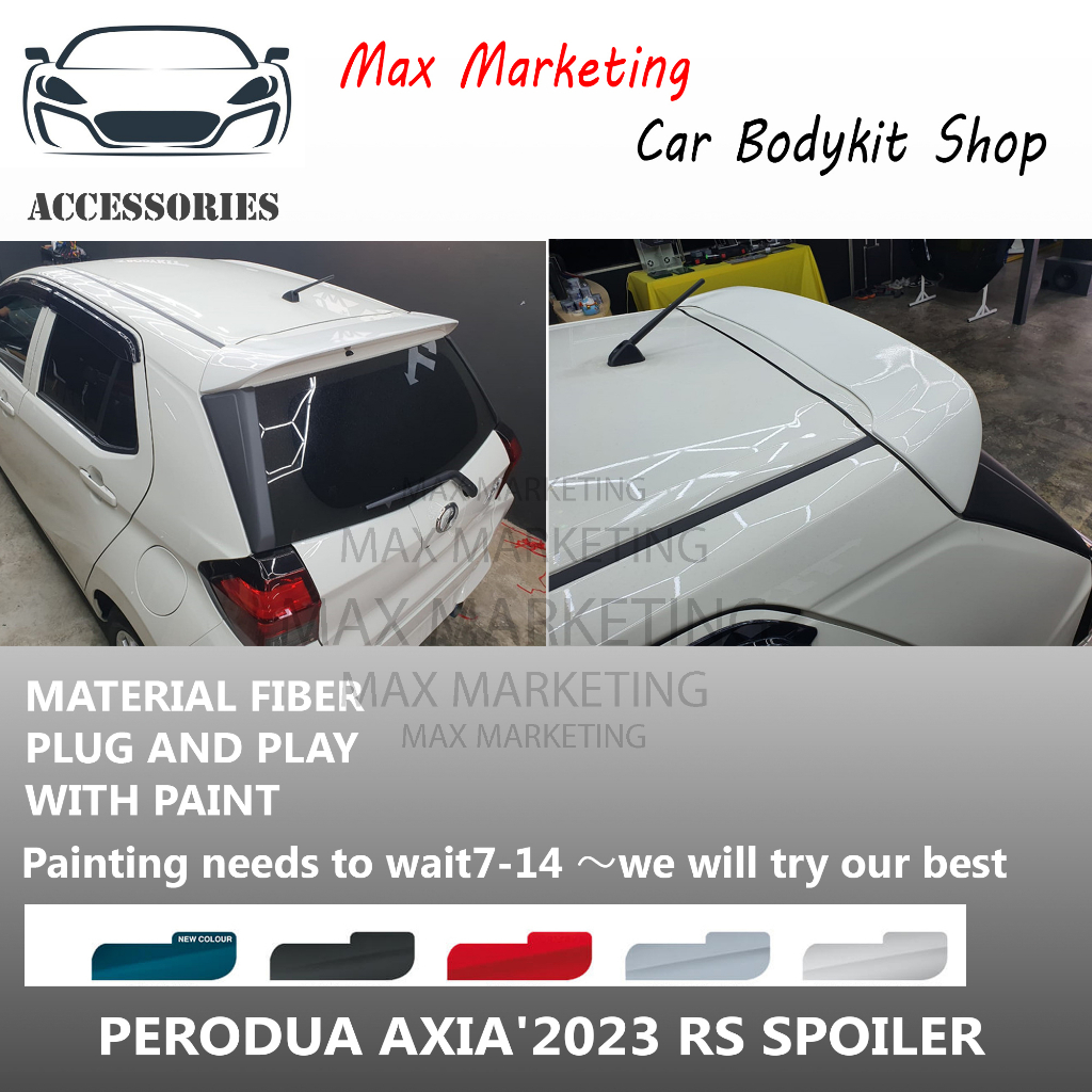 PERODUA AXIA'2023 RS SPOILER | Shopee Malaysia