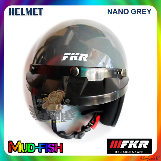TOPI KELEDAR FKR CLASSIC HELMET (NANO GREY) | Shopee Malaysia