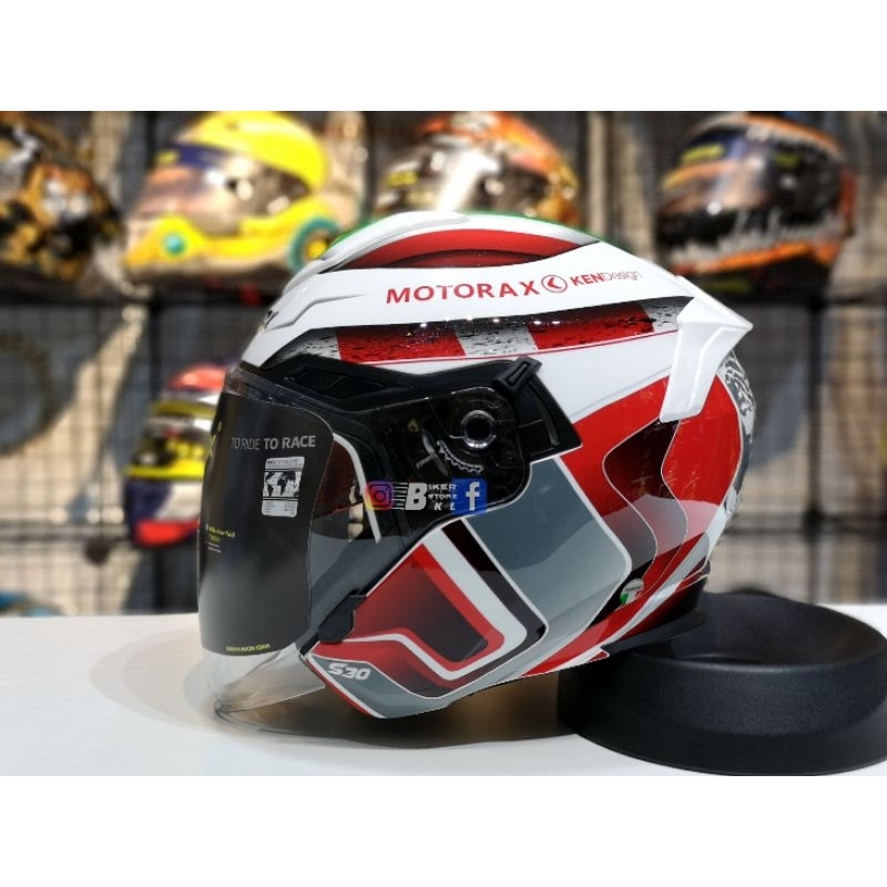 Original Motorax S30 Italia 2 Open Face Helmet | Shopee Malaysia