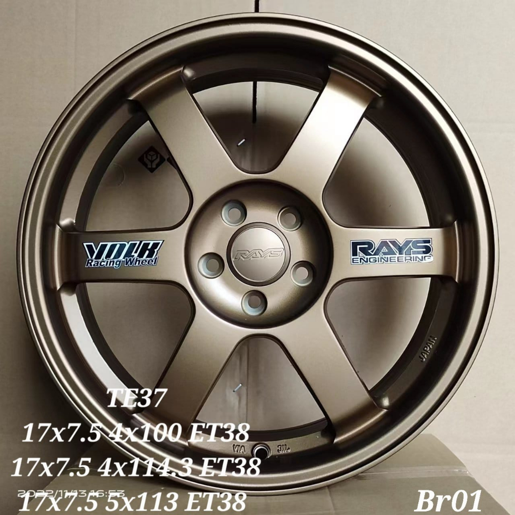 VOLK Rays Wheel TE37 Made In Thailand Flow Forming Wheel deisgn Light ...