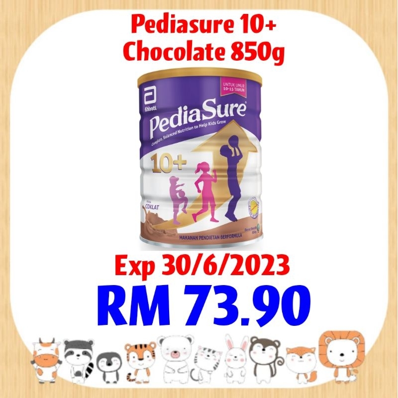 PEDIASURE 10+ Plus Chocolate/ Vanilla 850g | Shopee Malaysia
