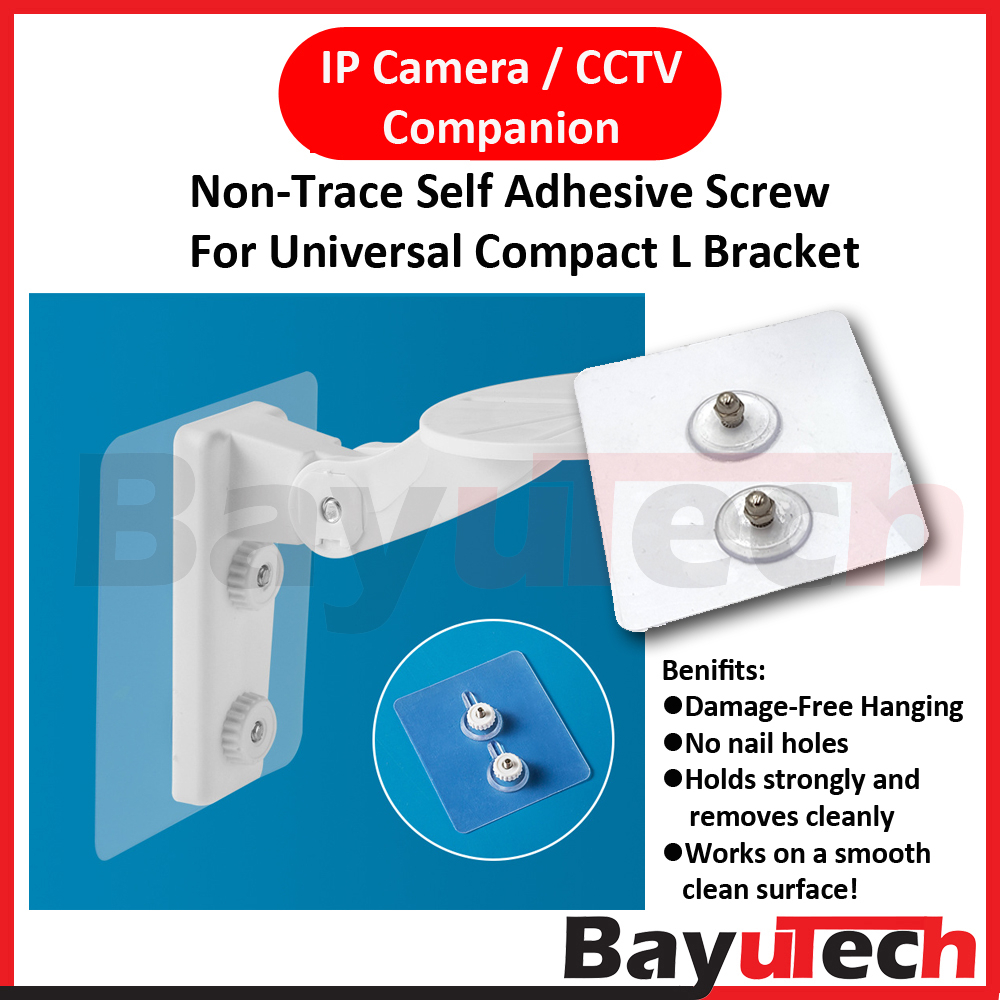 Tool-less & Screw-less Cable Storage Universal CCTV L Wall Bracket ...