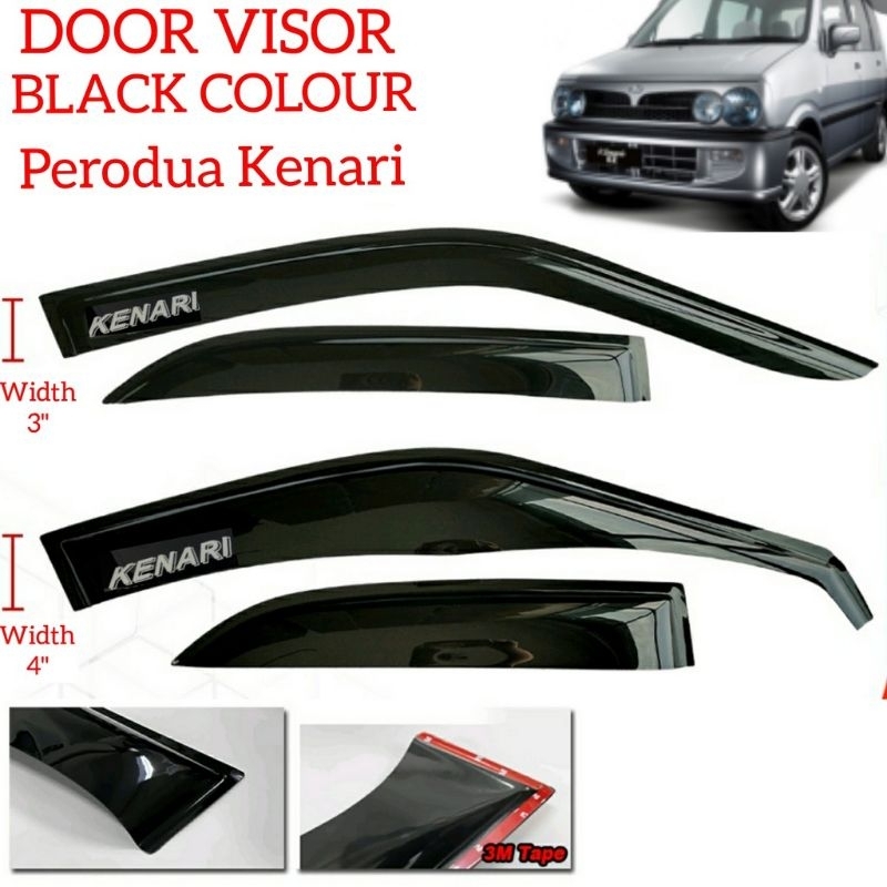 Perodua Kenari door visor airpress small big door visor | Shopee Malaysia