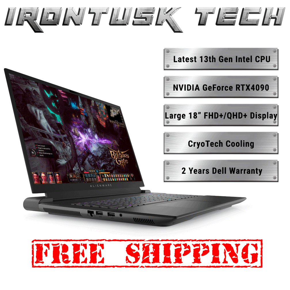 Alienware M18 R2 Gaming Laptop with 14th Gen Intel CPU, Win11, NVIDIA ...
