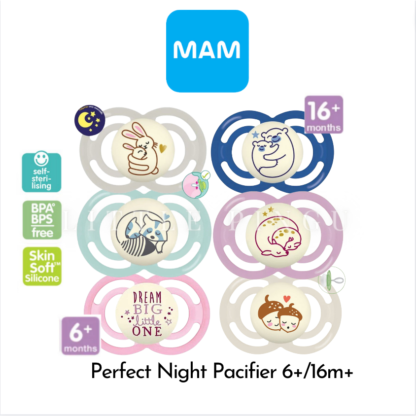 MAM Perfect Night Pacifier 6m+/16m+ | Shopee Malaysia
